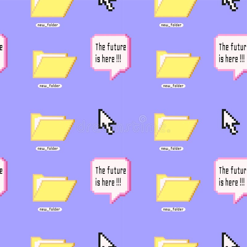 90 Groovy Trippy Seamless Pattern Old Pc Game 90s Aesthetic. Pixel ...