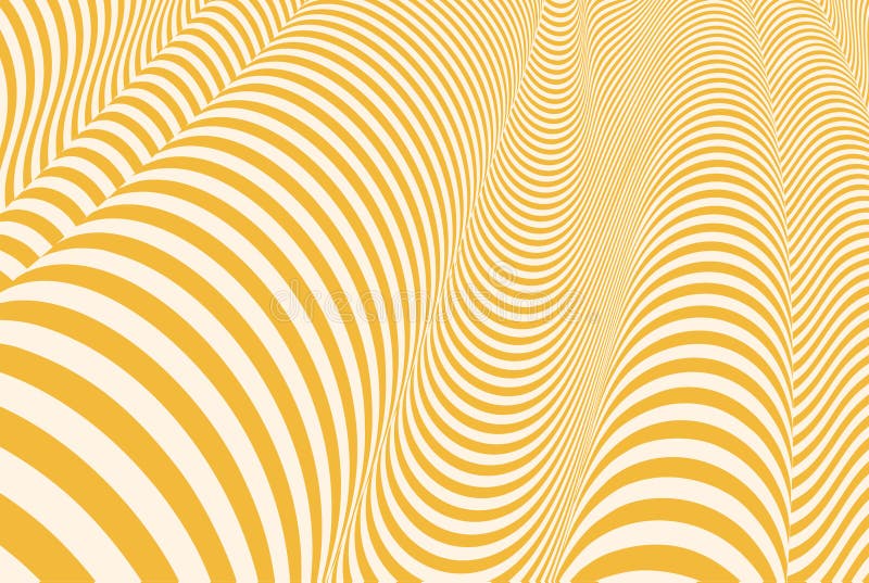Groovy Waves Seamless Pattern in Orange and Beige Creating a Fluid ...