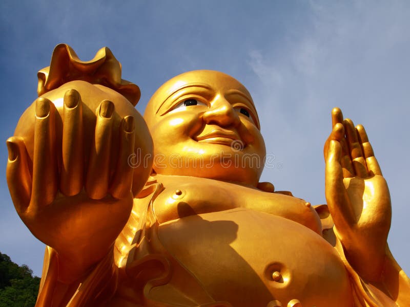 Gros Bouddha, Sourire De Bouddha. Photo stock - Image of blanc ...