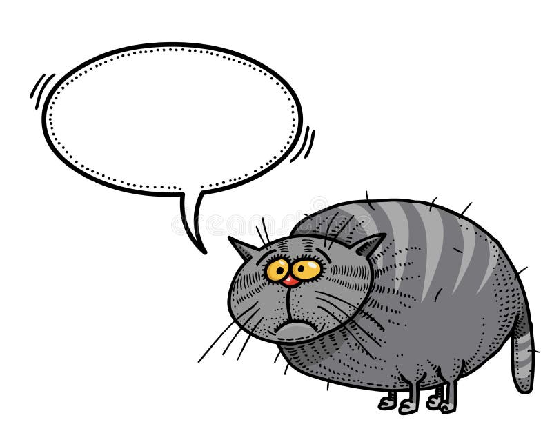Gros cat-100 illustration de vecteur. Illustration du libre - 95647055