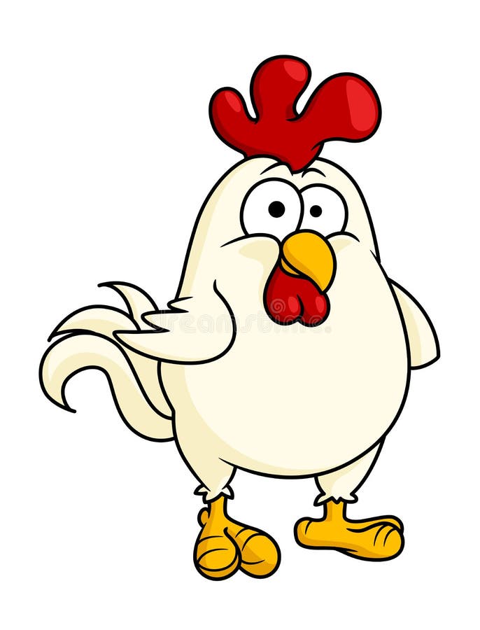 Gros Petit Coq Ou Coq Drôle Illustration de Vecteur - Illustration of ...