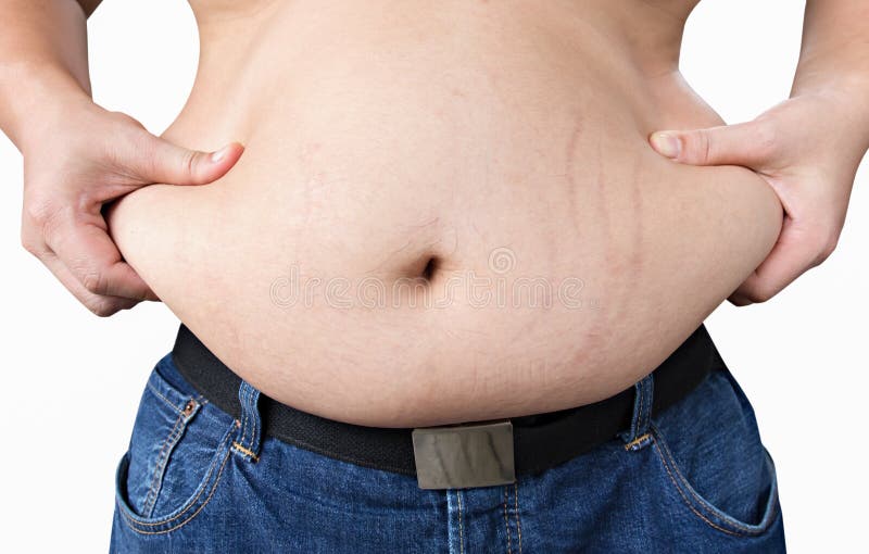 Gros homme et grand ventre image stock. Image du ventre - 55952165