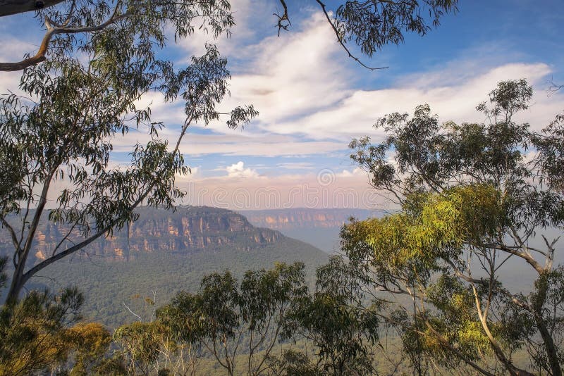 The Grose Valley in the Blue Mountains, NSW, Australia Stock Image ...