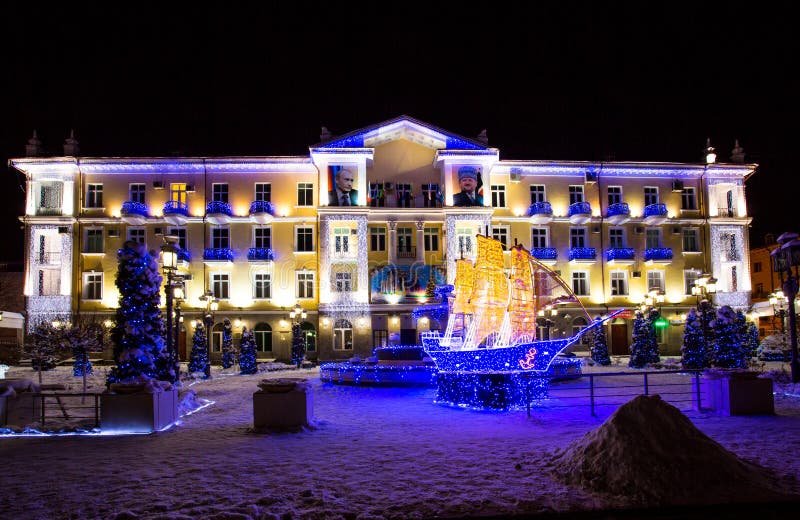 Grosny-Stadt Und Die Moschee Das Herz Von Tschetschenien Redaktionelles ...