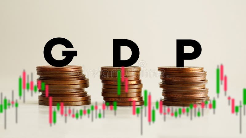 Gross Domestic Product GDP is Shown Using the Text Stock Photo - Image ...