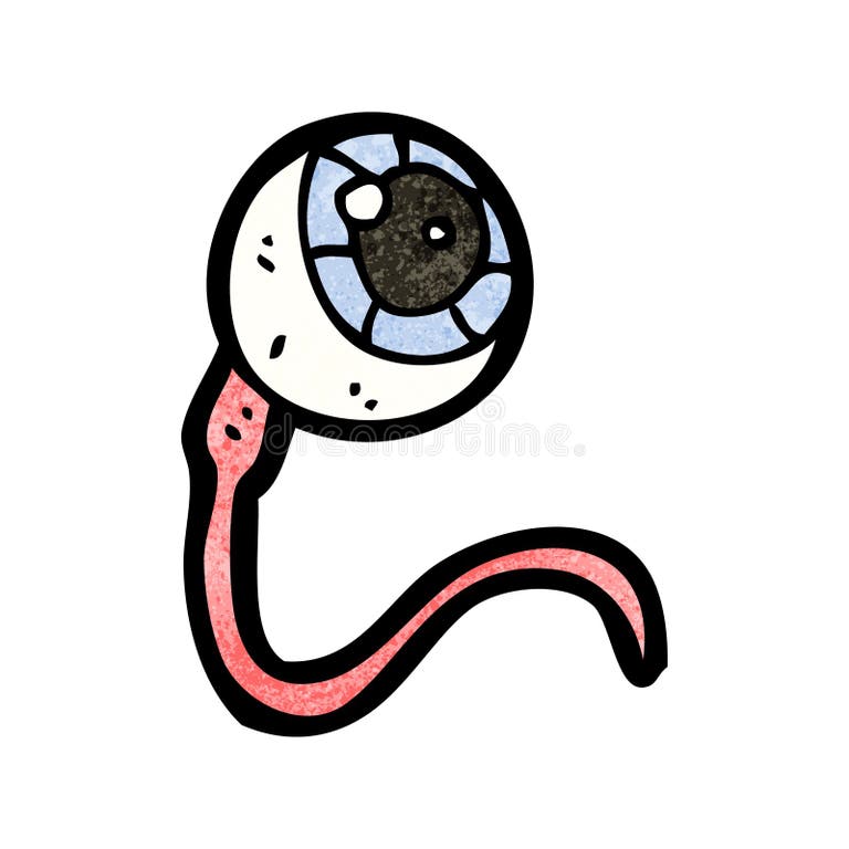 Gross,eyeball cartoon stock vector. Illustration of drawing - 38060729