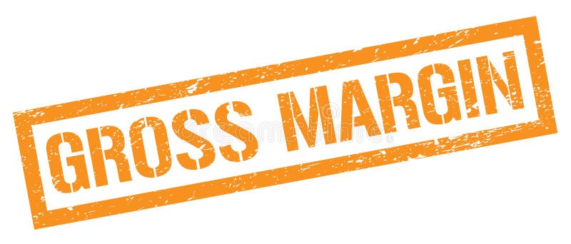 GROSS MARGIN Text on Blue Grungy Rectangle Stamp Stock Illustration ...