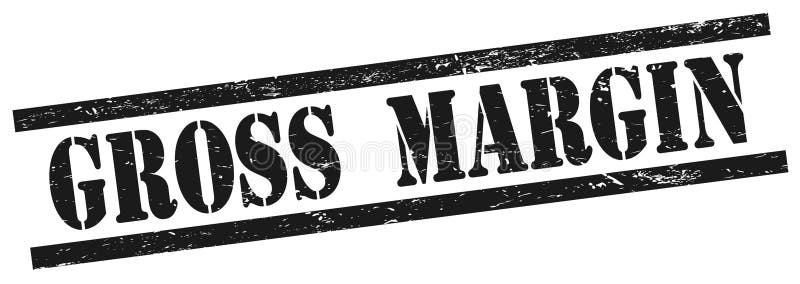 GROSS MARGIN Text on Blue Grungy Rectangle Stamp Stock Illustration ...