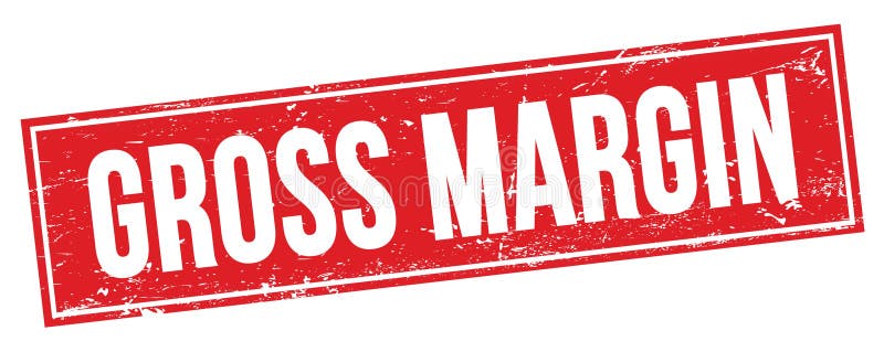 GROSS MARGIN Text on Red Grungy Rectangle Stamp Stock Illustration ...