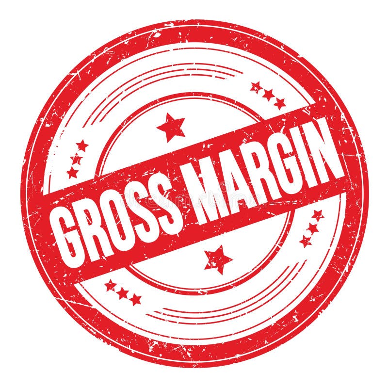 GROSS MARGIN Text on Blue Grungy Rectangle Stamp Stock Illustration ...