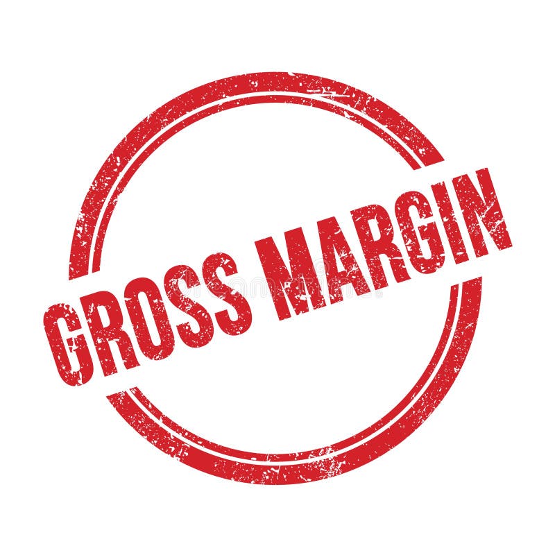 GROSS MARGIN Text on Blue Grungy Rectangle Stamp Stock Illustration ...