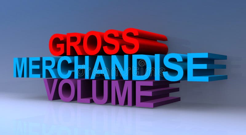 Gross merchandise volume stock illustration. Illustration of happy ...