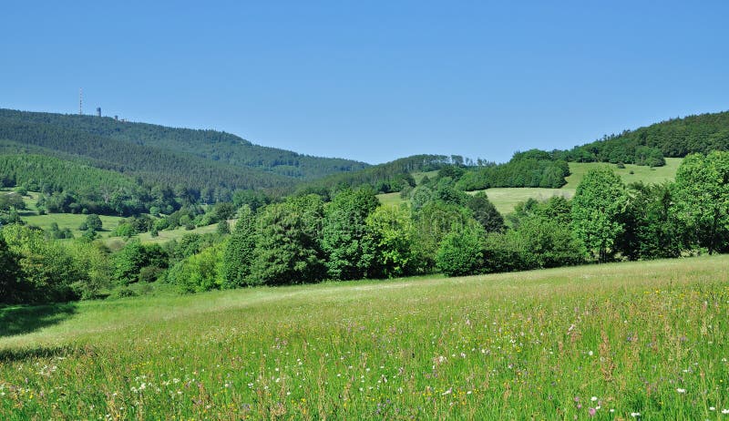 Grosser Inselsberg,Thuringia,East Germany Stock Photo - Image of east ...
