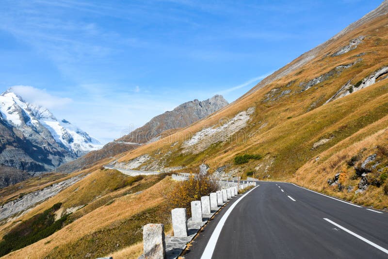 Grossglockner High Alpine Road in Austrian Alps Stock Photo - Image of ...