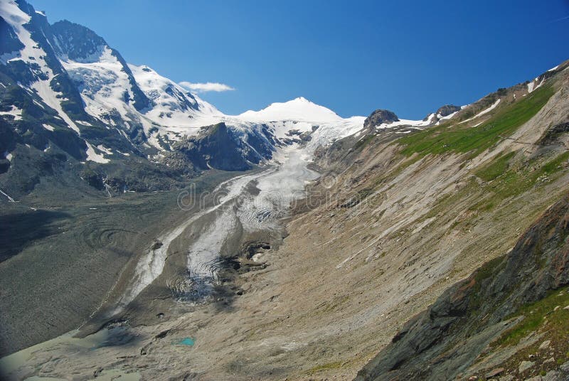 Gletsjer Op Grossglockner. Oostenrijk. Panorama Stock Foto - Afbeelding ...