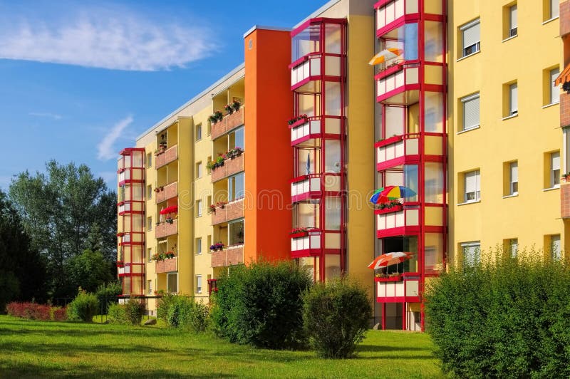 Apartment Blocks on Grand Avenue in Hove England Stock Image - Image of ...