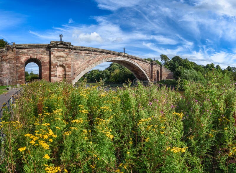 Grosvenor Bridge Chester Cheshire UK Stock Image - Image of grosvenor ...