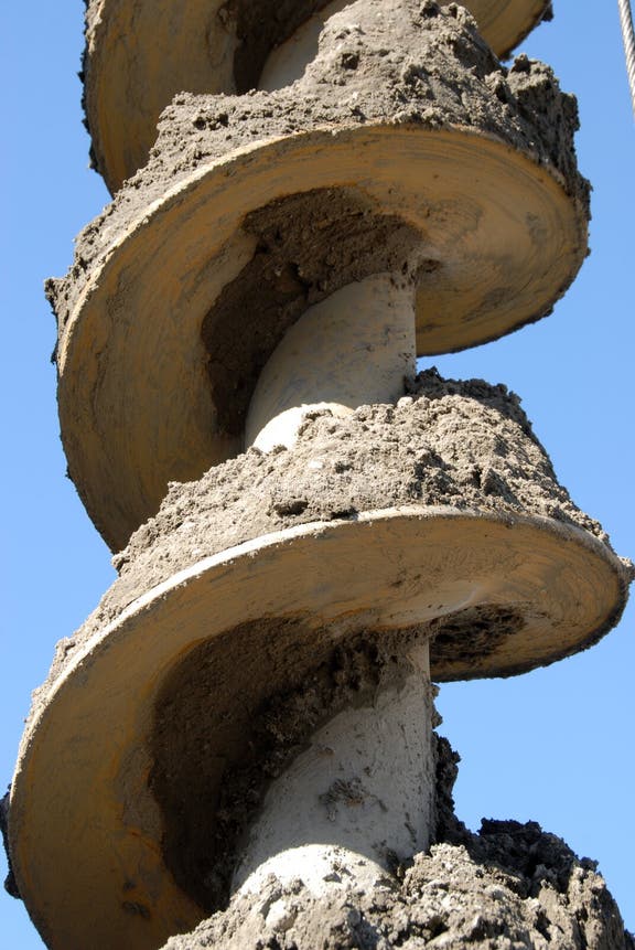 Grote boor stock foto. Image of bouw, machine, groot - 17968076