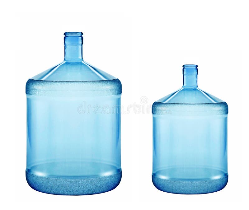 Grote En Kleine Plastic Galloncontainers Stock Afbeelding - Image of ...