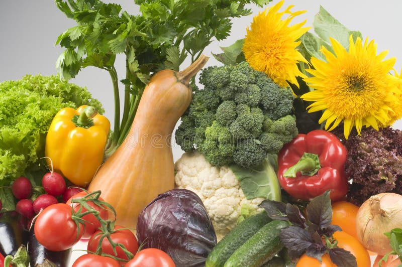 Plantaardig Voedsel Over Wit Stock Afbeelding - Image of wortel ...