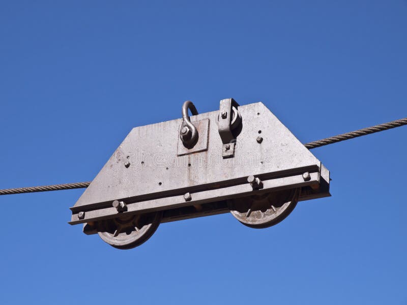 Grote Katrol stock foto. Image of wijnoogst, roestig - 16140848