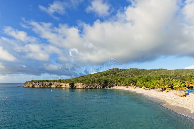 Grote Knip Beach in West Punt Area, Curacao Stock Photo - Image of ...