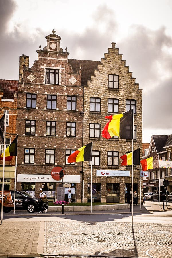 Grote markt Roeselare editorial image. Image of grote - 256111805