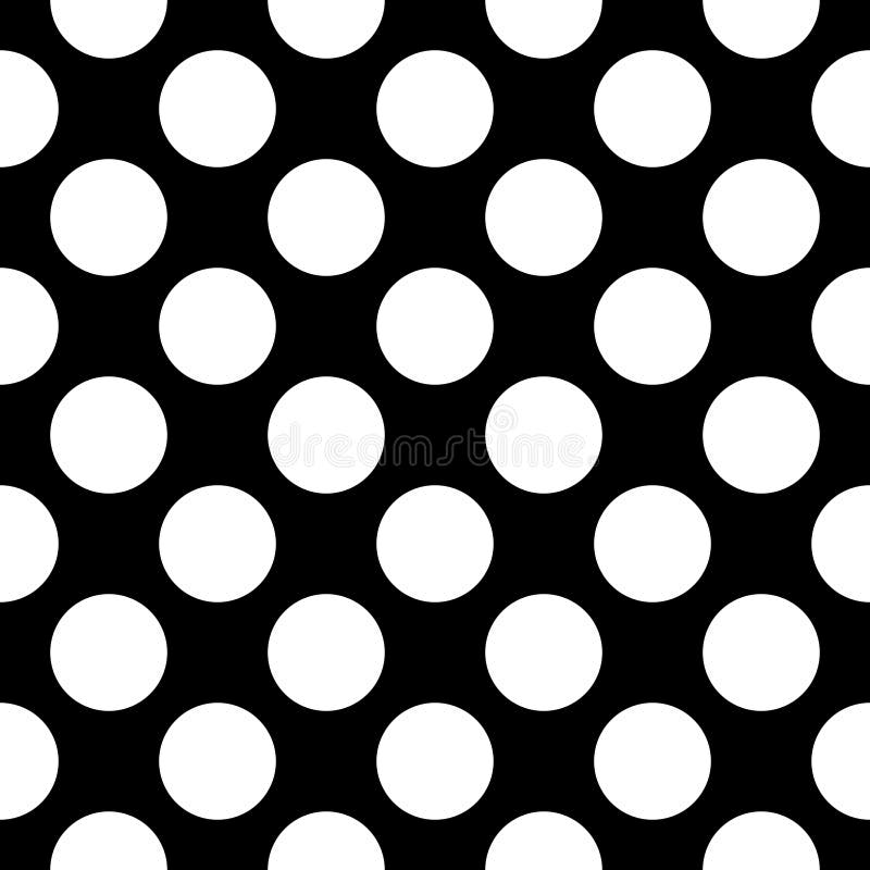 Grote Stippen Zwart-witte Achtergrond Vector Illustratie - Illustration ...