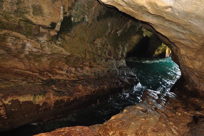 Grotto. stock photo. Image of touristic, attraction, hanikra - 21239594