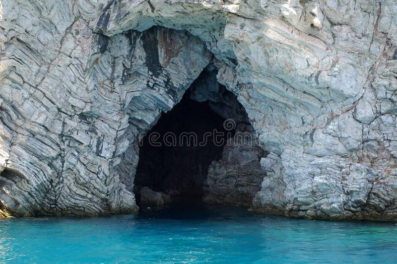Grotto stock photo. Image of blue, grotto, opening, hole - 22039750