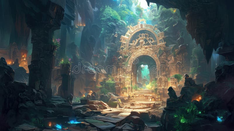 Within the Grotto a Labyrinth of Twisting Tunnels and Caverns Revealed ...