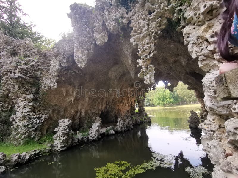 Grotto in London stock photo. Image of geology, valley - 157581234