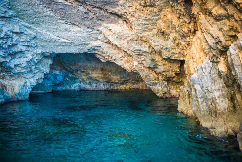 Azure grotto stock photo. Image of erosion, cave, coastline - 18410354