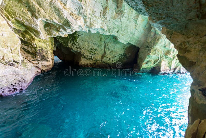 Grottoes in Rosh HaNikra in Israel. Stock Image - Image of field, rosh ...
