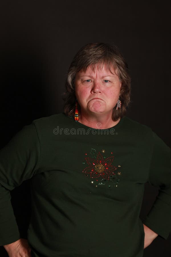Grouchy Lady stock image. Image of face, concept, middle - 13063101