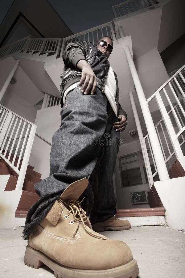 Ground Angle View of a Young Thug Stock Photo - Image of personal, male ...