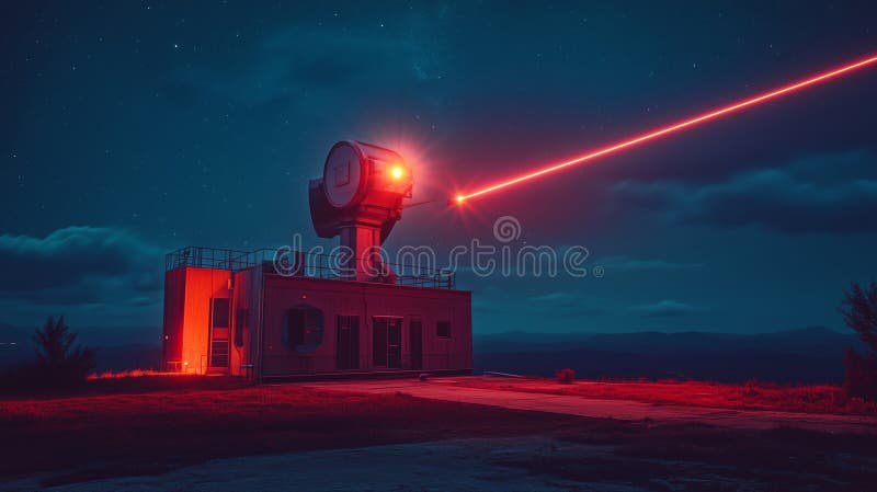 Ground-based Quantum Communication Station Transmits Laser at Night Sky ...