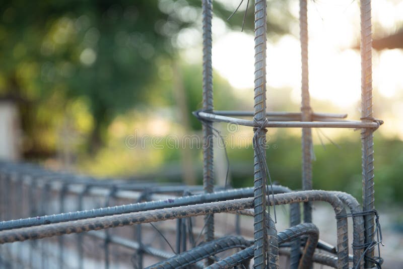 Ground Beam of Structure Building Stock Image - Image of ground ...