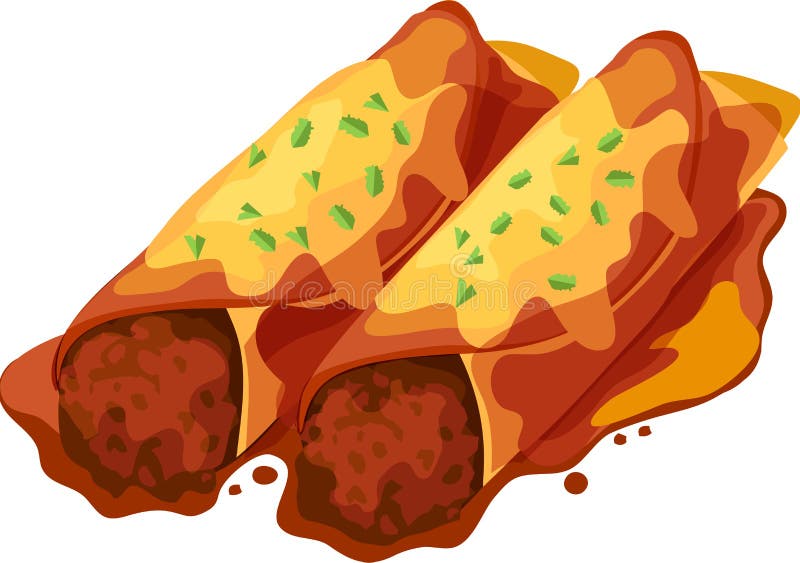 Enchiladas Stock Illustrations – 838 Enchiladas Stock Illustrations ...