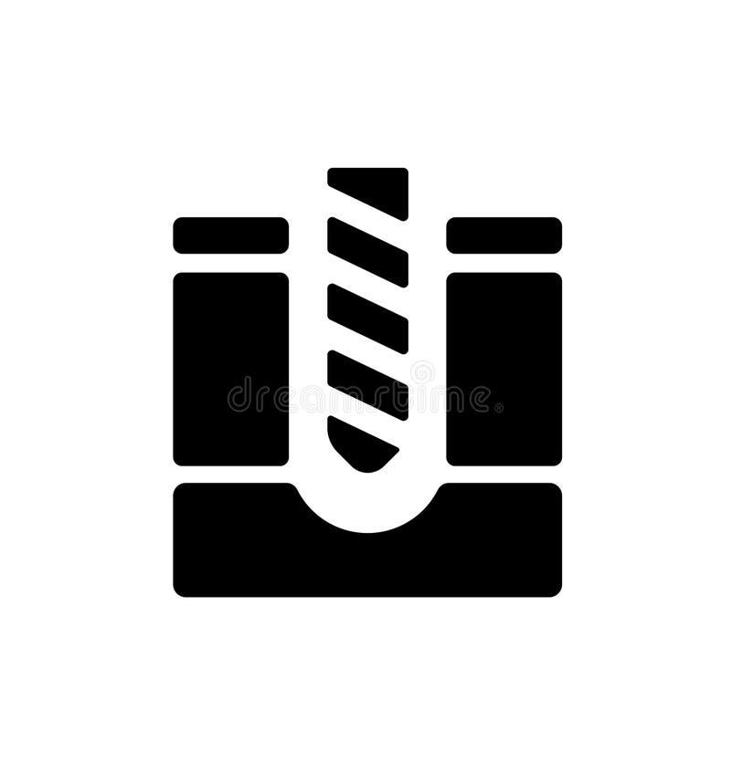 Ground Boring , Drilling Vector Icon Illustration Stock Vector ...