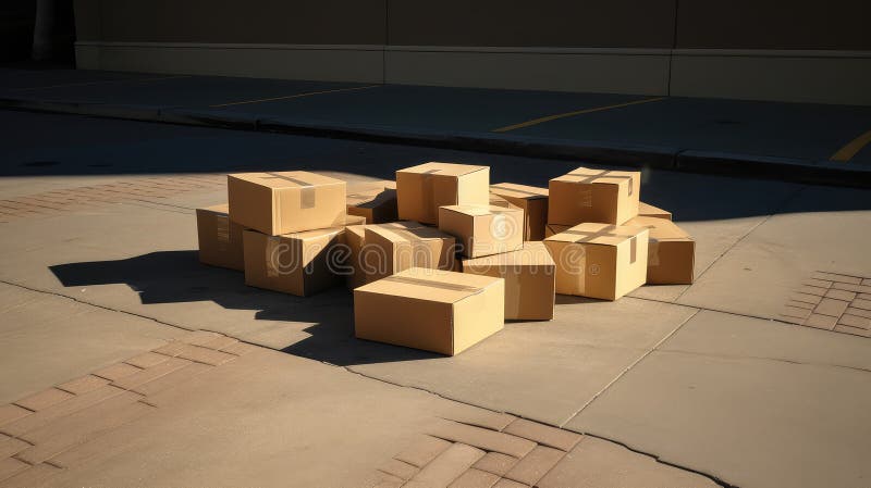 Ground boxes flat stock illustration. Illustration of shipping - 369210988