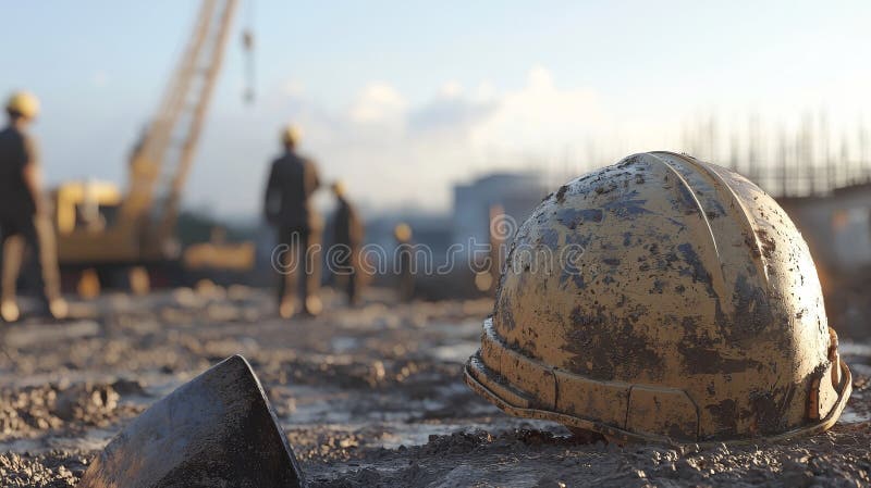 During the Ground-breaking Ceremony of a Construction Site, Shovels ...