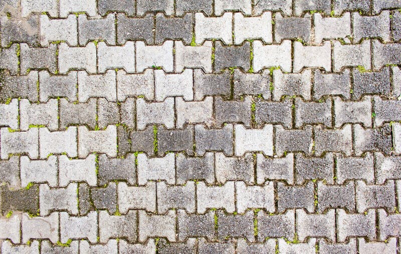 Ground Brick in a Way Groove Stock Photo - Image of brown, exterior ...