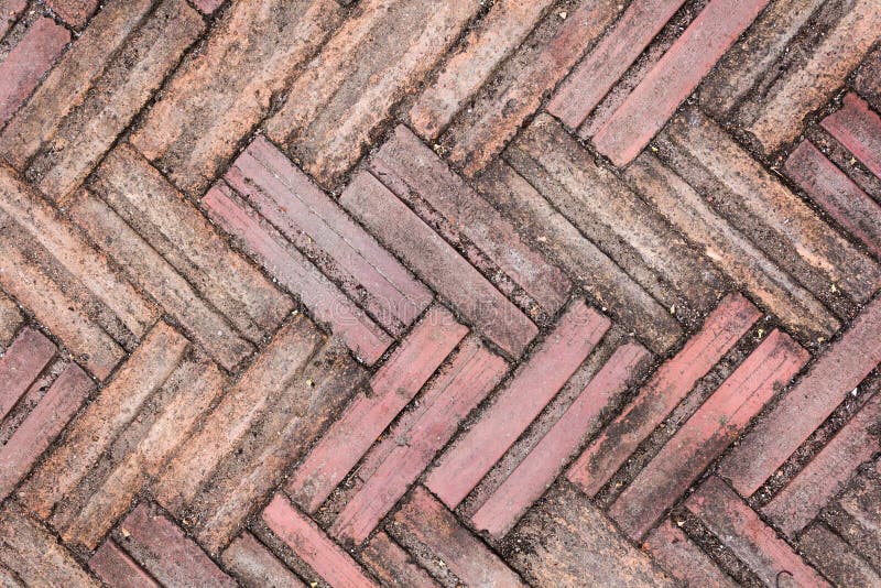 Ground Brick in a Way Groove Stock Photo - Image of brown, exterior ...