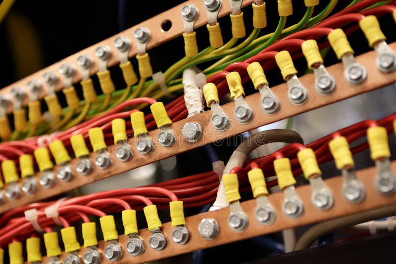 Ground Bus Bar stock image. Image of processing, earthing - 55782045