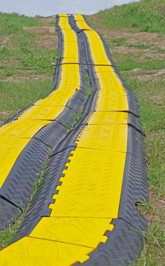 Ground Cable Protector stock photo. Image of cable, commercial - 123394544