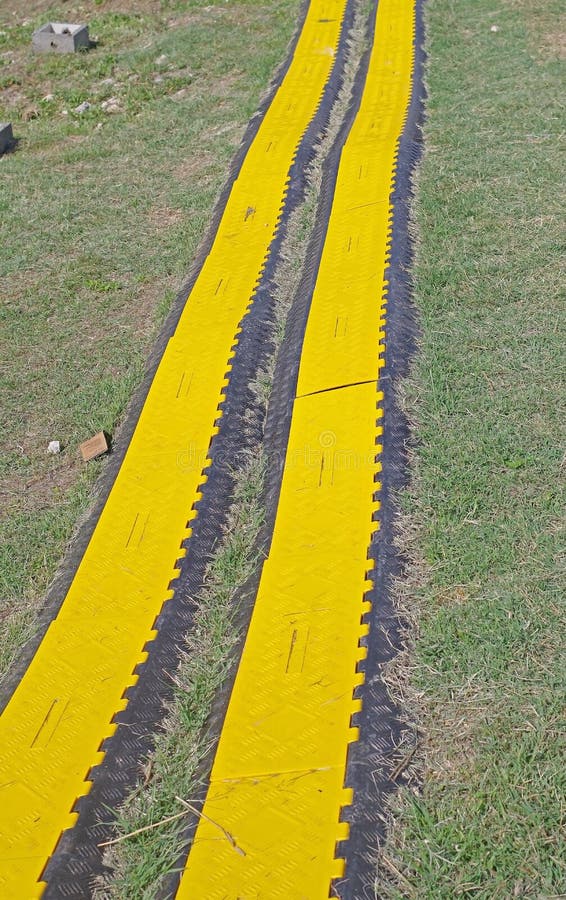 Ground Cable Protector stock photo. Image of electric - 123931848