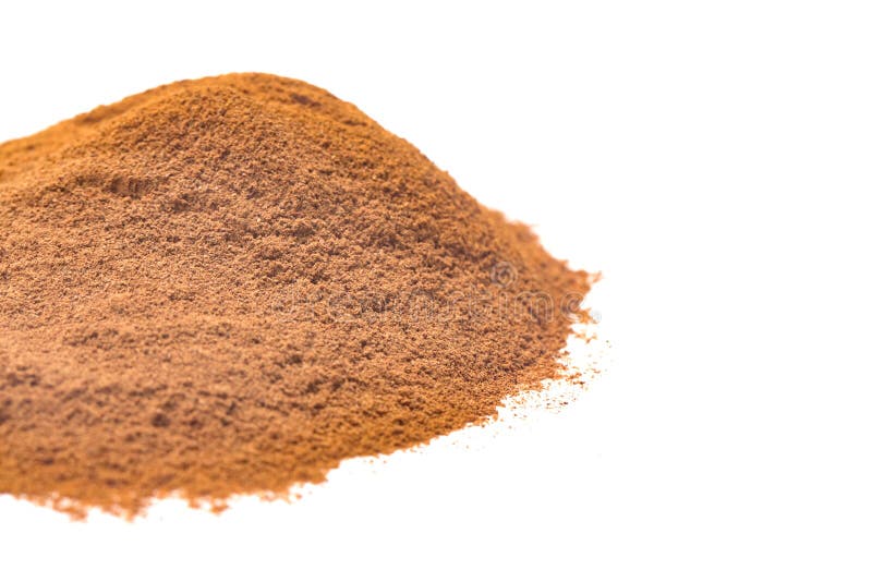 Pile of Ground Cinnamon stock image. Image of copy, aromatic - 126092077