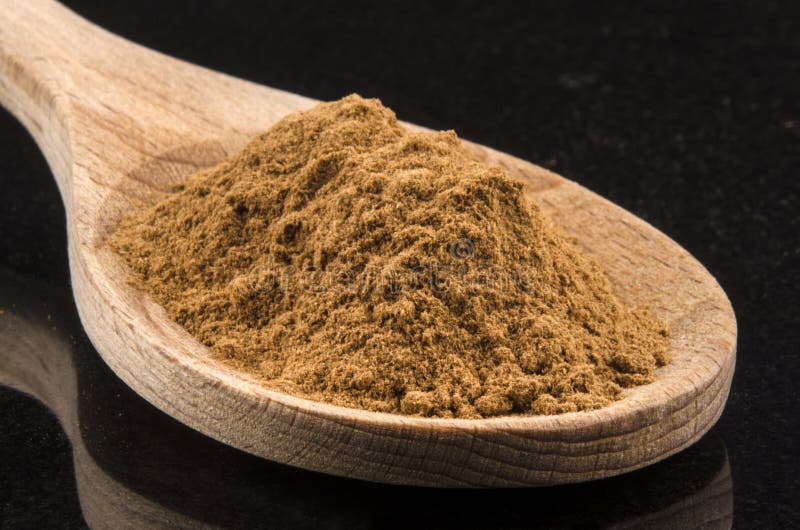 Ground Cinnamon on a Wooden Spoon Stock Photo - Image of flavour ...