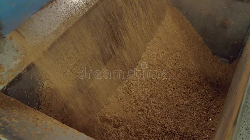 Ground Cocoa is Poured into a Pile Stock Video - Video of grind ...